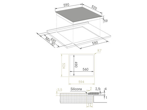 H-2-H Connect Induction Hob – Miro Products | Premium Extractor Hoods